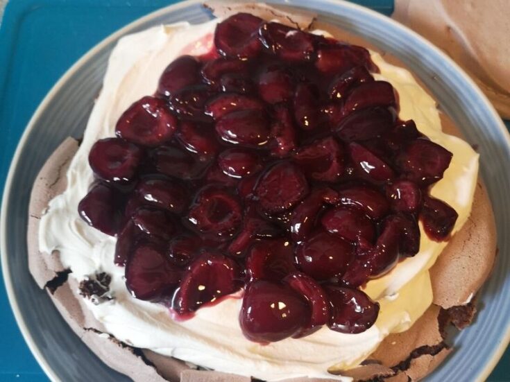 Cherry Chocolate Pavlova Recipe : Me, Annie Bee.